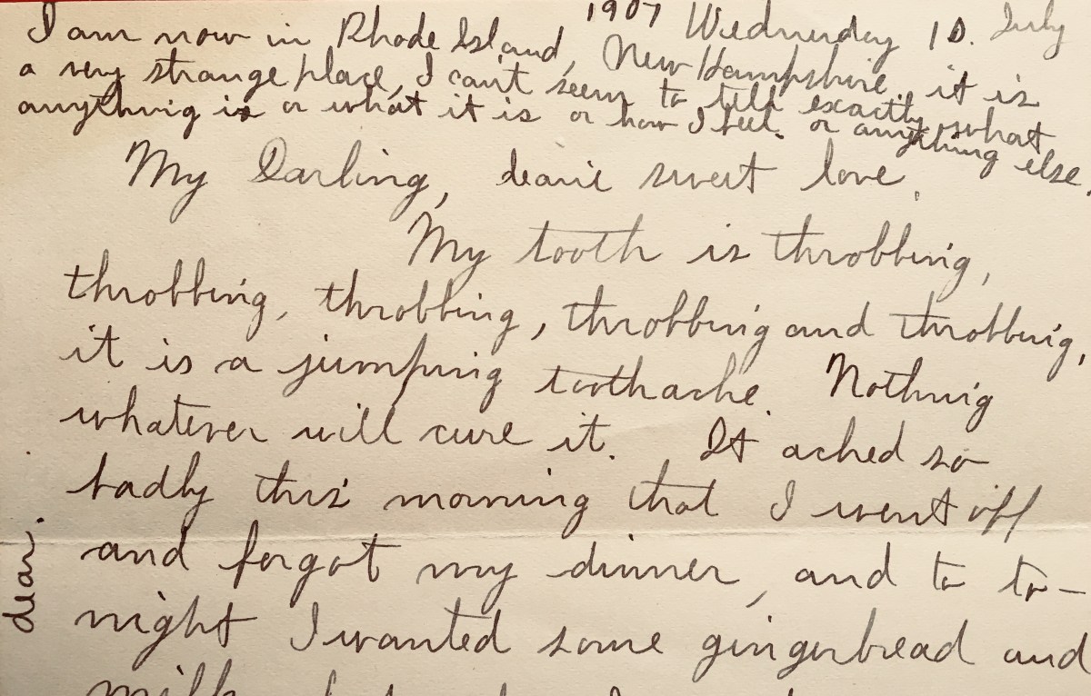 Postmark JUL 11, 1907 (“1907 Wednesday 10. July”) – Chester Loves Mabel